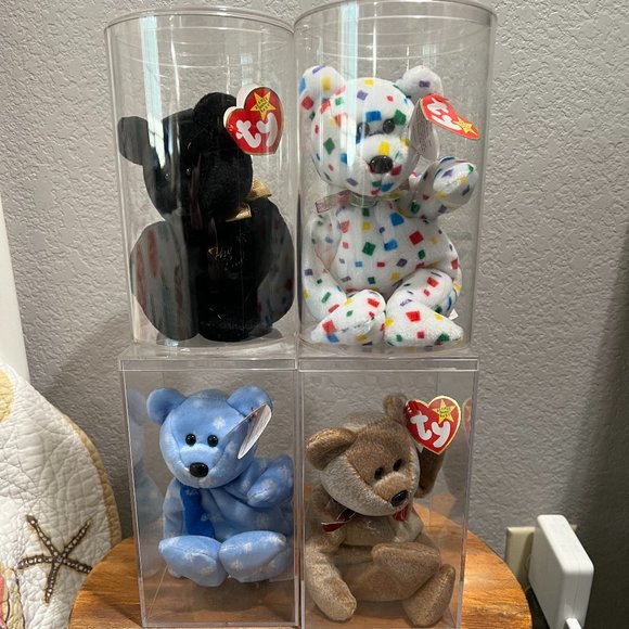 Ty | Toys | 4 Rare Ty Beanie Babies Retired With Tags And Airtight ...